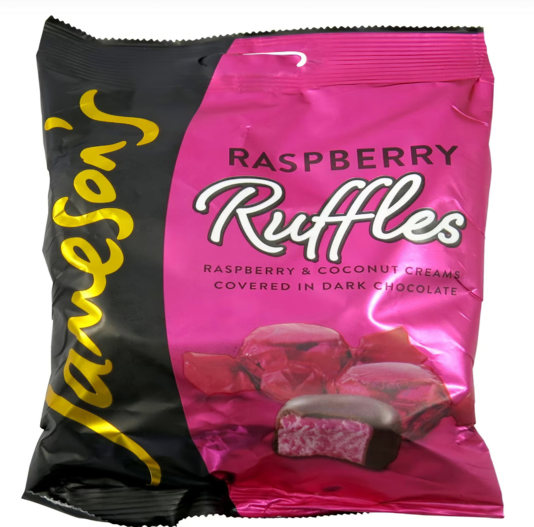 Jameson's Raspberry Ruffles Bag 135g – thechocolateboxholmfirth